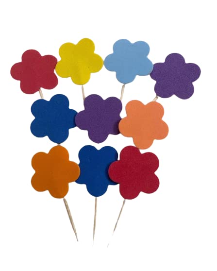 Prism Arts 50 Pcs Classic Cupcake Toppers | Foam Sheet Cutout Topper ...