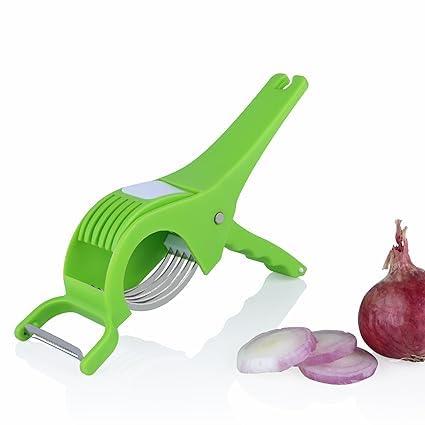FRILL 2 in 1 Vegetable & Fruit Multi Cutter & Peeler,Veg Cutter Sharp ...