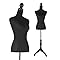 Amazon.com: Female Dress Form Mannequin Body Torso Stand, Black ...
