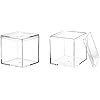 Amazon.com - Dayaanee Acrylic Square Box with Lid - Plastic Cube ...