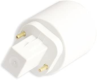 NA G24d to E26/E27 Adapter, 2P CFL Light Socket Adapter,21.8mm,G24 to ...