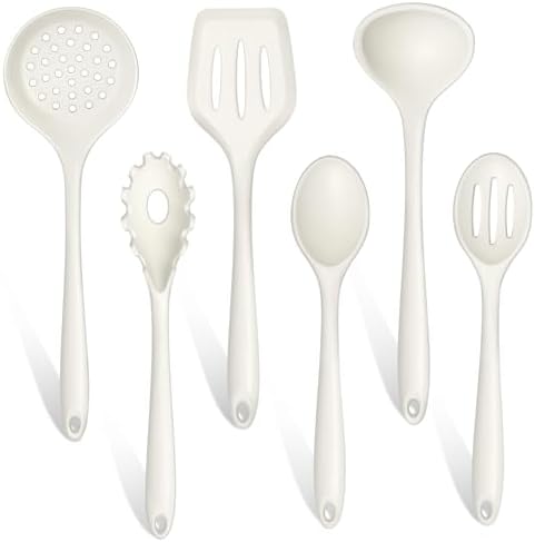 Amazon.com: Khaki Kitchen Utensil Set of 4, P&P CHEF Cooking Utensils ...