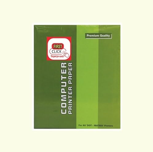 FIRST CLICK Computer Paper Dot Matrix Continuous Printer Paper 803 No ...