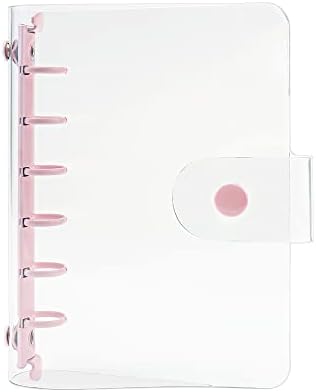 Amazon.co.jp: A7 Binder Wallet Clear Pink A7 Budget Binder Snap Button ...