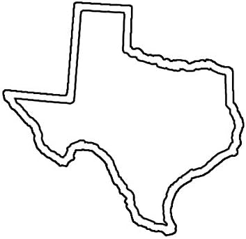 Amazon.com: EW Designs Texas Outline Sticker Die Cut Decal TX Bumper ...