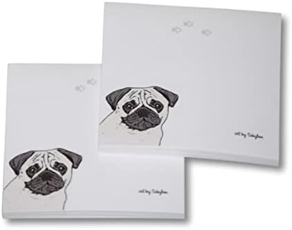 Amazon.com : Pug Sticky Notes Notepad - Fawn - 100 Sheets : Office Products