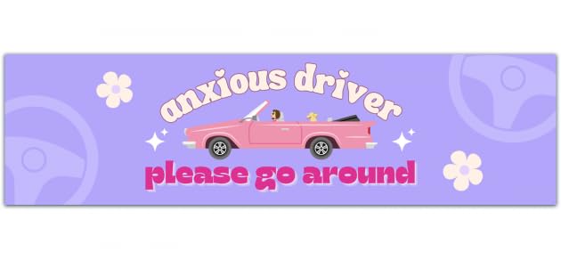 Amazon.com: Anxious Driver Please Go Around Wall Decal Sticker Car ...