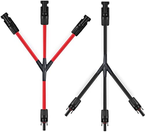 Amazon.com : Newpowa 1 to 4 Y Solar Panel Connectors Parallel Branch ...