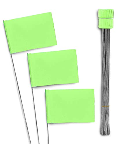 Snapklik.com : AdirPro Marking Flags 100 Pack - 2x3 Lawn Flags - Marker ...