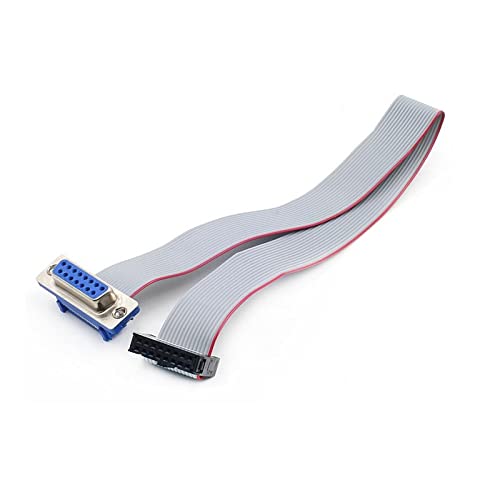 D-SUB DB15 15 Pin Female To 16 Pin IDC Female Connector With Flat Cable ...