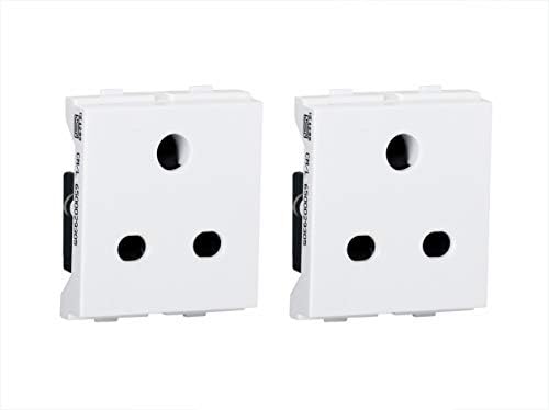 SALZER 3 Pin Modular Socket | 6-Amps 240 Volts AC Power Socket for Home ...