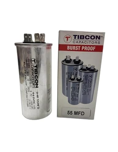 Tibcon Capacitor (55 MFD) for Air Conditioner (Split & Window Air ...