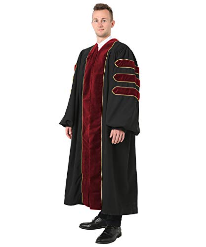 Buy GraduatePro Doctoral Graduation Gown for Faculty and Professor PhD ...