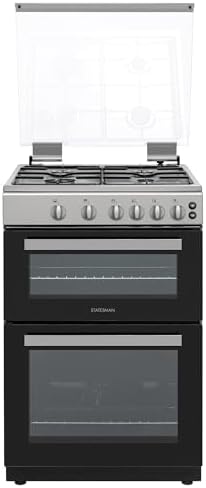 Statesman GDL60S Double Oven Gas Cooker with Glass Lid & Closed Door ...