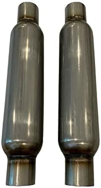 Amazon.com: Pair of 2.5"x20"Universal Glass Pack Exhaust Resonator ...