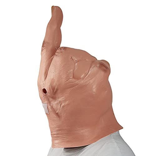 Middle Finger Mask, Scary Finger Mask Novelty Middle Finger Party Mask ...