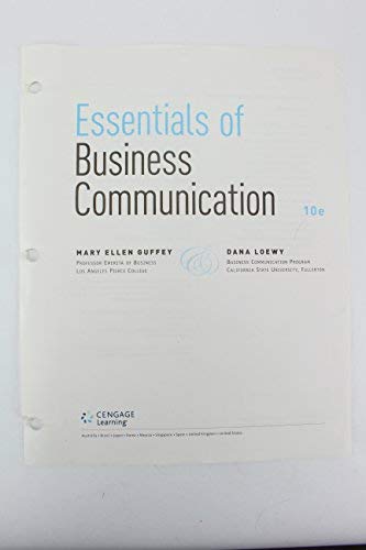Essentials of Business Communication: 9781285858890: Business ...