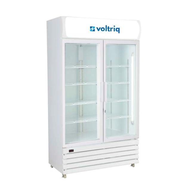 Voltriq 800L Glass Top Double Door Visi Cooler Laboratory Refrigerator ...