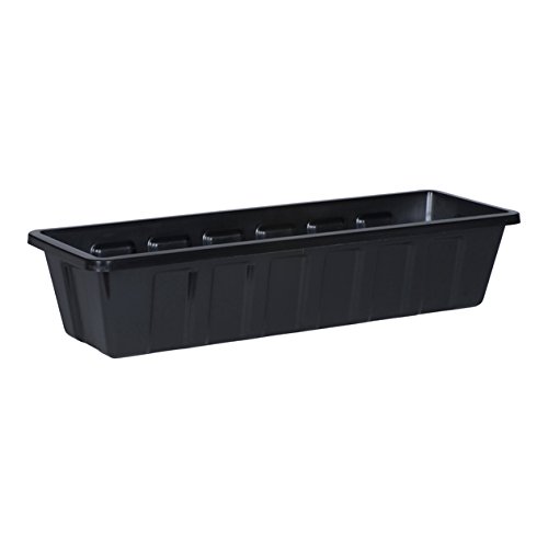 Novelty Poly-Pro Plastic Flower Box Planter, Black, 24-Inch – Stout Sheds