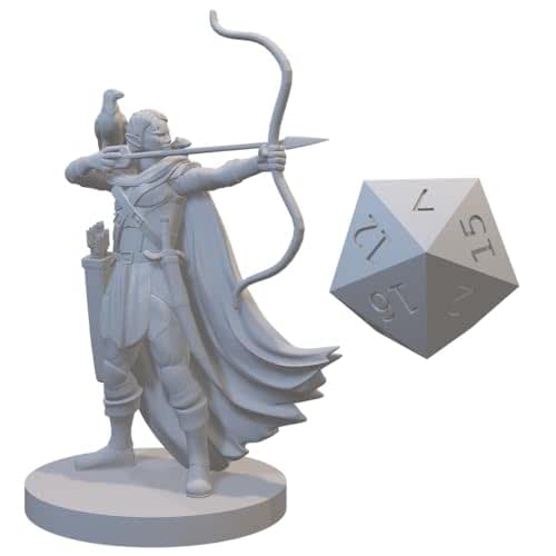 Amazon.com: Ranger Miniatures for DND Pathfinder RPG Unpainted Resin ...