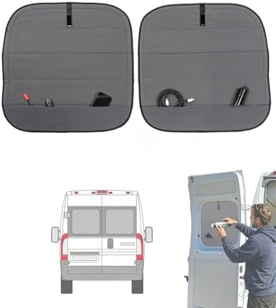 Amazon.com: MELIPRON Rear Door Window Covers (Pair) with Built-in ...