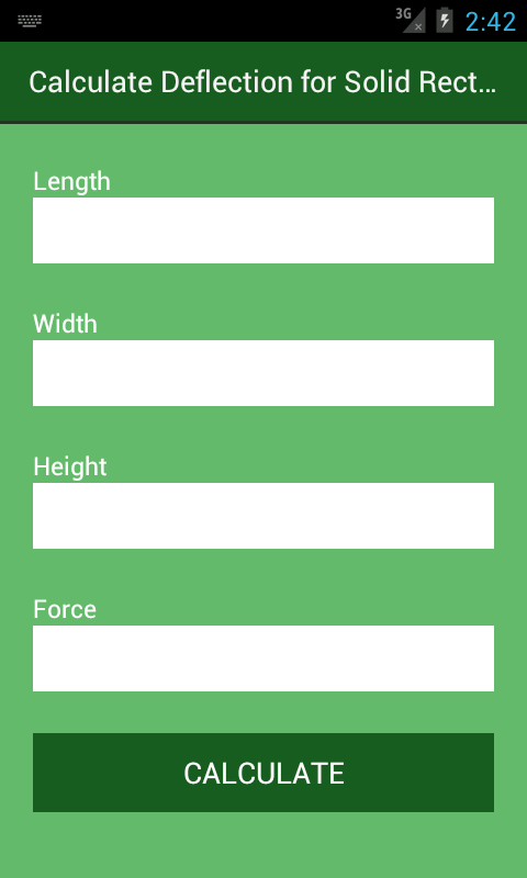 Calculate Deflection for Solid Rectangular Beams:Amazon.com:Appstore ...
