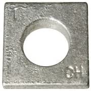 Amazon.com: 3/8" Square Beveled Malleable Iron Washer Hot Dip ...
