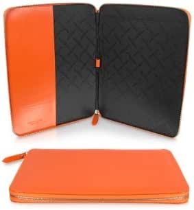 Amazon.com | Giorgio Fedon 1919 Class - Orange Leather Zippered ...