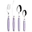 EXZACT Cutlery Set 24pcs Stainless Steel - with Rivet Craft Handles ...