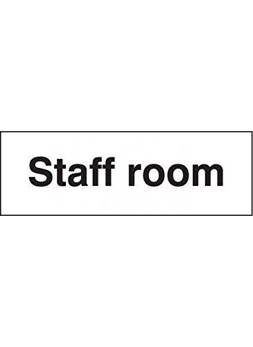 Caledonia Signs 17081G "Staff Room" Sign, Rigid Plastic, 300 mm x 100 ...