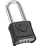 Diyife Heavy Duty Combination Padlocks, [Weatherproof Outdoor] Large 4 ...