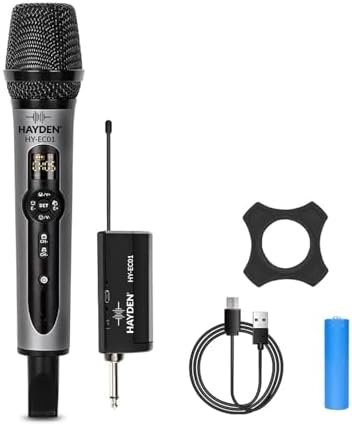 TECH LIFE Echo UHF Wireless Handheld Dynamic Microphone System with ...
