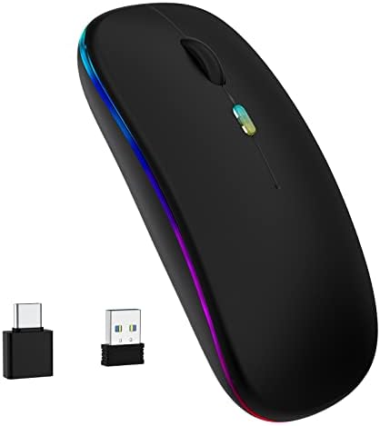 Amazon.com: Wireless Mouse,Led Wireless Bluetooth Mouse for Laptop ...