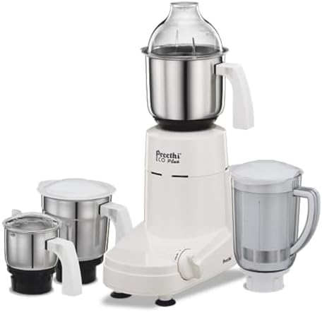 Buy Preethi Galaxy Plus Mixer Grinder for Kitchen - 4 Jars 750 Watt ...