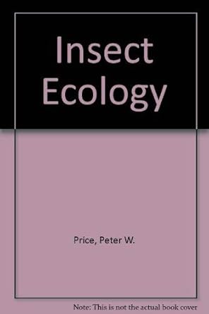 Amazon.com: Insect Ecology: 9780471078920: Price, Peter W.: Books