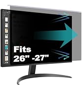 Amazon.com: Pozlle 24 Inch Computer Privacy Screen Shield [2 Pack] for ...