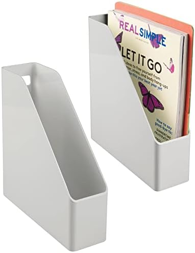 Amazon.com : mDesign Plastic Slim Vertical File Folder Storage ...