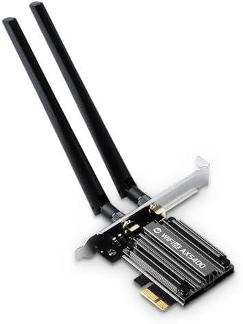 Amazon.com: WiFi 6E PCIe WiFi Network Card BT5.3 AX5400Mbps Desktop ...