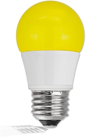 Philips 463257 LED 8-Watt A19 Yellow Non-Dimmable Bulb, Bug Light, LED ...