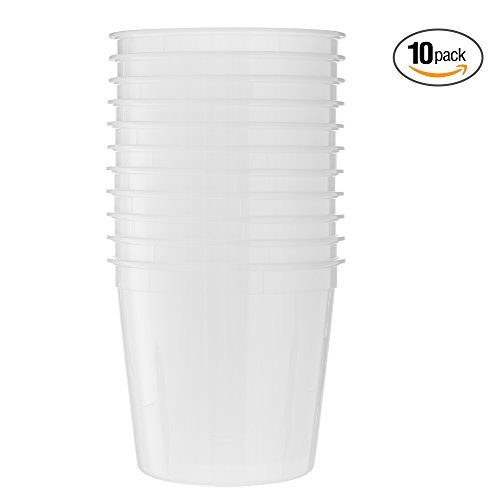 Buy Basix Deep FreezeFood Storage Containers With Lids 168 Ounce 10 ...