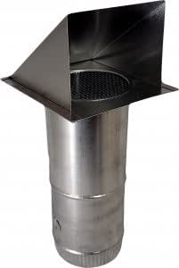 Amazon.com: Artis Reversible Damper Galvanized Wall Cap 6" RDWVG6