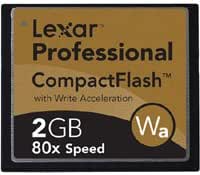 Amazon.com: Lexar Media 2 GB 80X Pro Series Compact Flash Card with ...