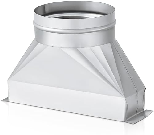 R4 Insulated Galvanized Ceiling Register Box - Connects Register Vent ...