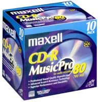 Amazon.com: MAXELL CD grabable CDR80 Music Pro : Electrónica