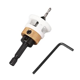 4 Flute Countersink Drill Bit M2 HSS Depth Adjustable Hex Shank Step ...