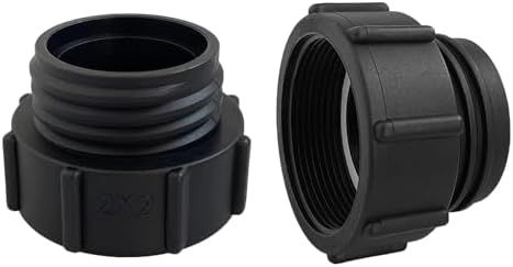MEISO 2 Stück IBC Adapter 2" Feingewinde auf S60x6 Grobgewinde, IBC ...