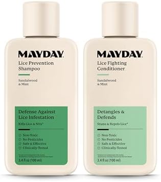 Amazon.com : MAYDAY 3.4oz Lice Prevention Shampoo & Lice Fighting ...