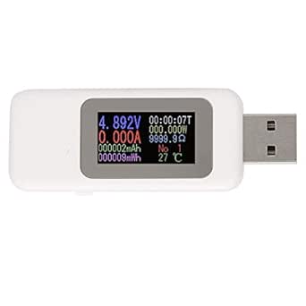 USB Tester, LCD Display Voltage Current Meter 0-5.1A Smart DC4-30V ...