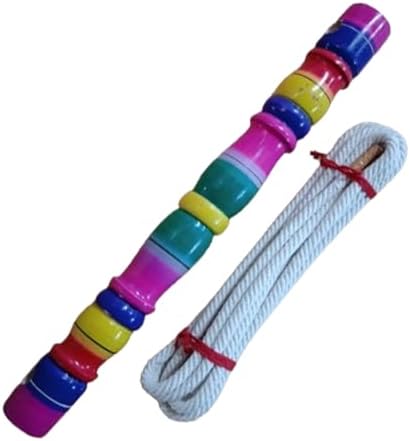IAgri Traditional Wooden Thottil Kambu Multicolor with Rope/Eco ...