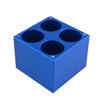 VISOSCI - Aluminum Cooling Block - PCR Tube Cooler, 4 wells of 50ml ...